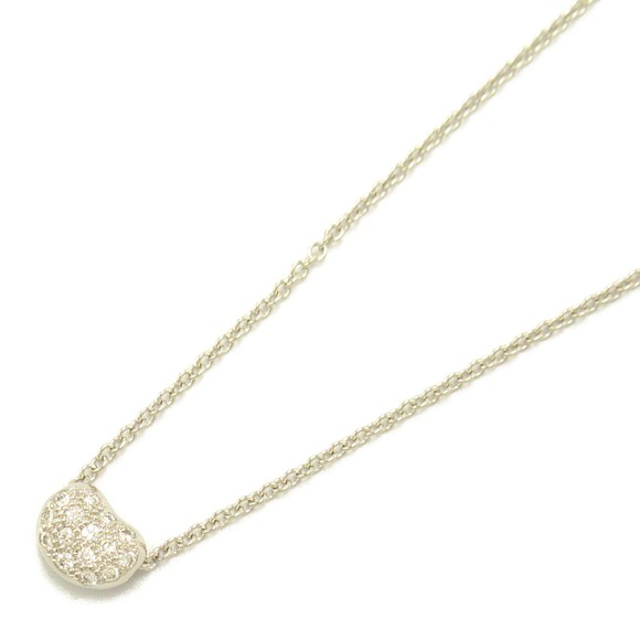 Tiffany & Co. | Jewelry | Tiffany Bean Diamond Necklace Platinum ...